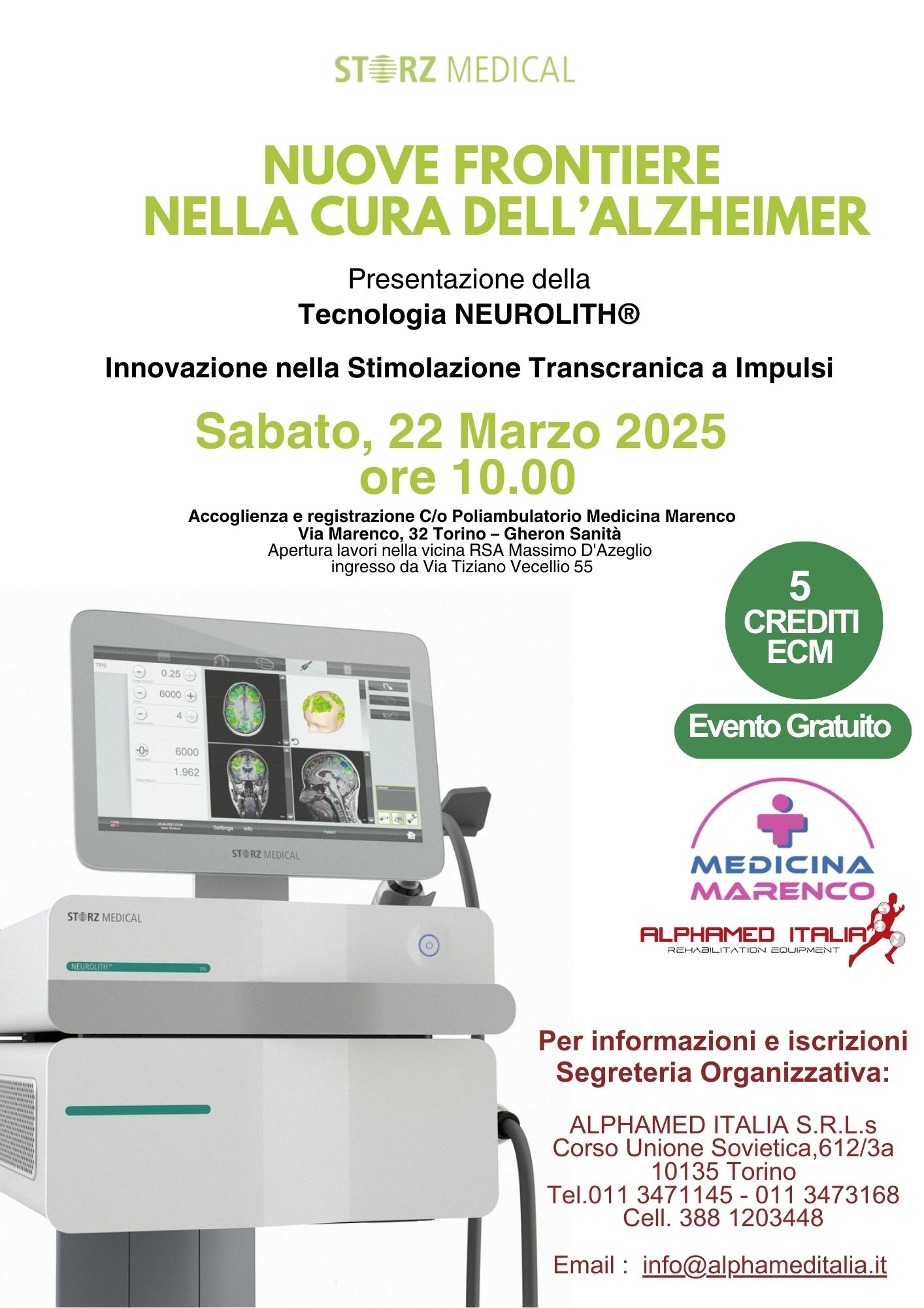 NUOVE FRONTIERE NELLA CURA DELL'ALZHEIMER TECNOLOGIA NEUROLITH STORZ ...